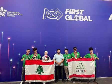 لبنان في المرتبة الأولى في سنغافورة في بطولة First Global Challenge ...
